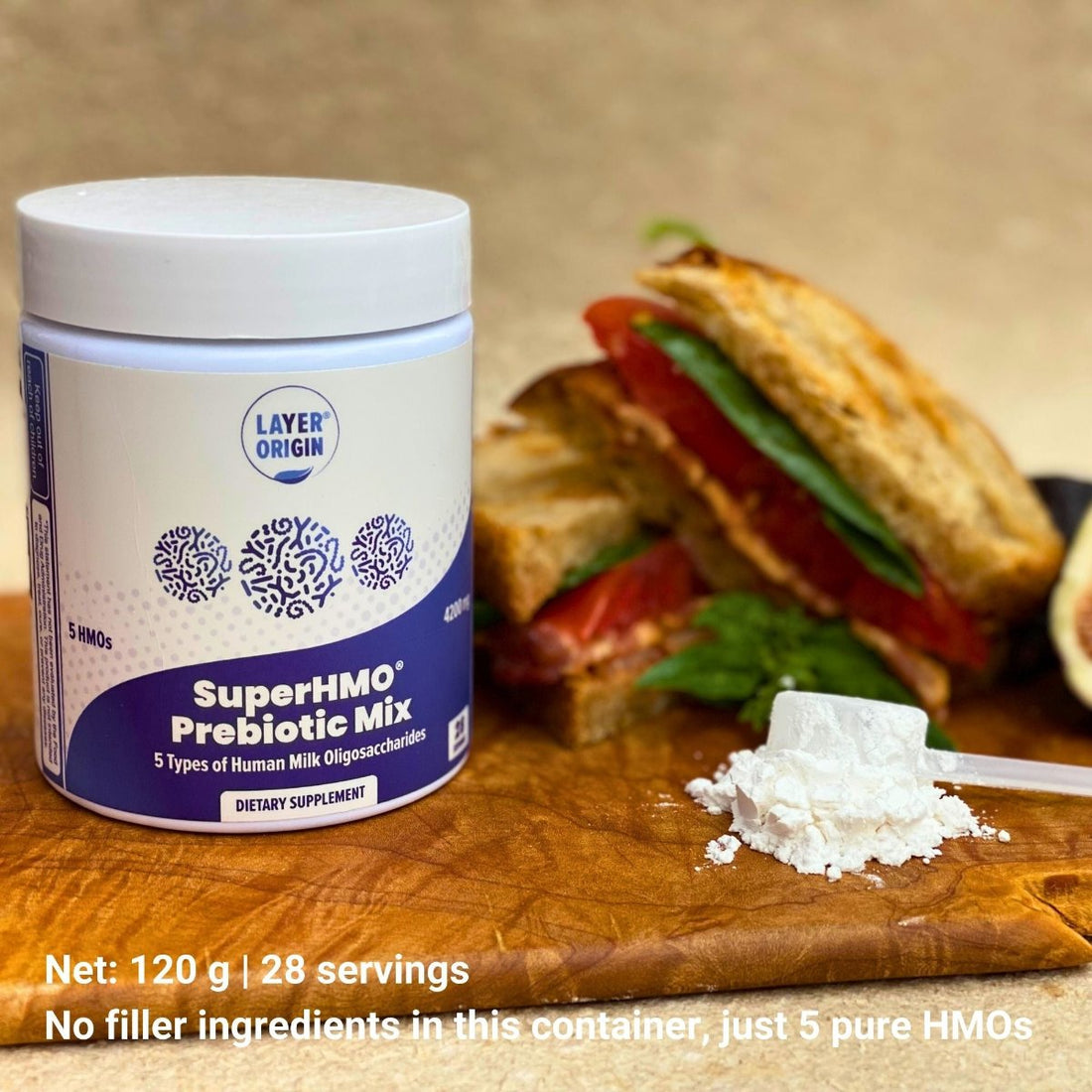 SuperHMO® Prebiotic Mix with 5 HMOs – Layer Origin Nutrition